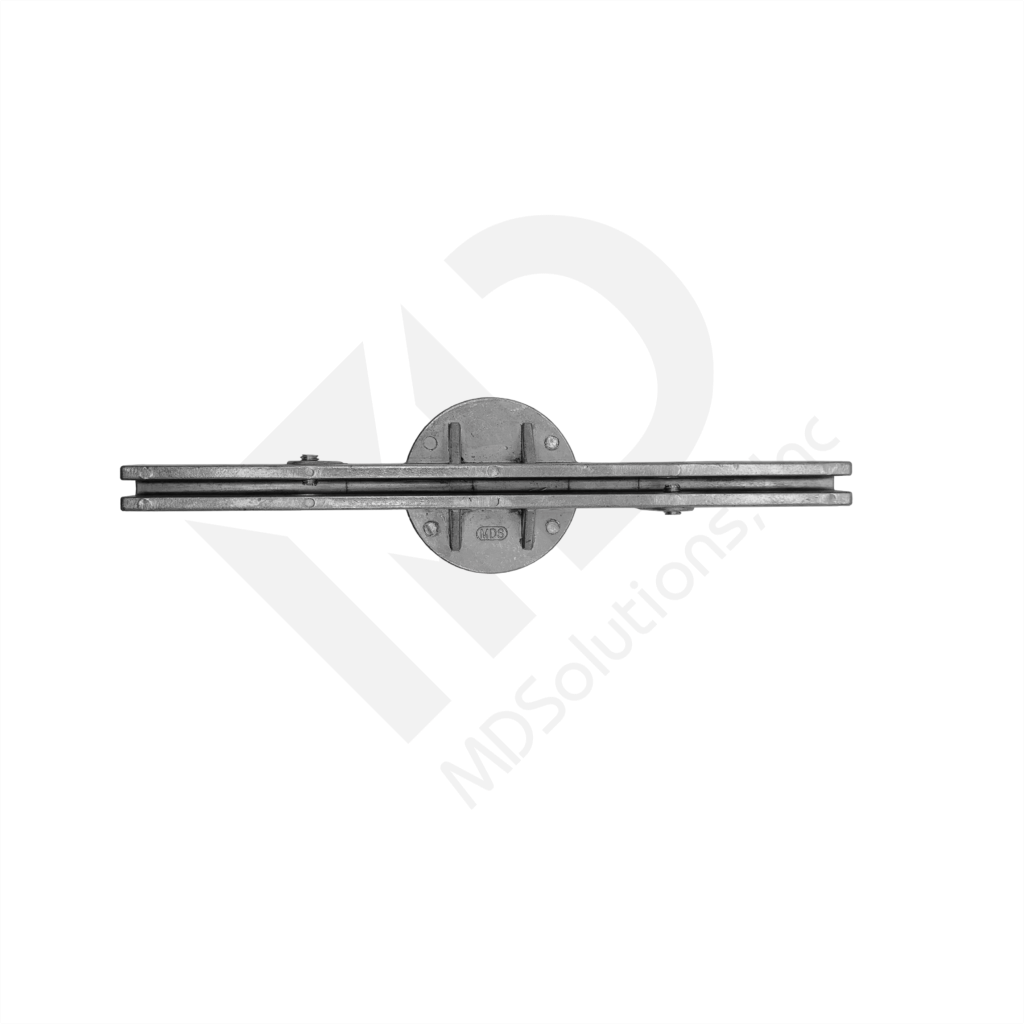 12 Inch Flat U-Channel 90° Post Cap