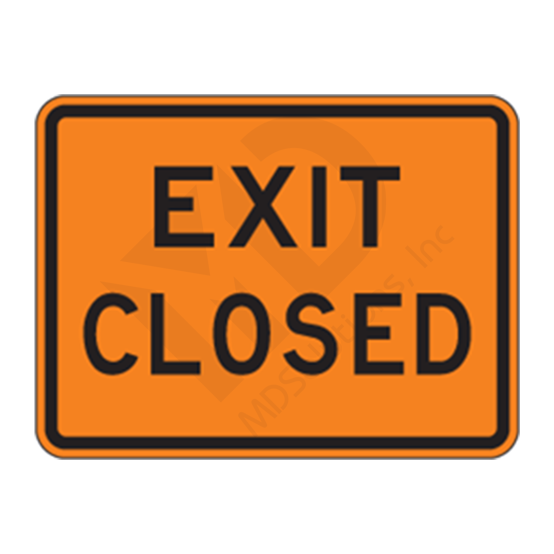 E5-2a Exit Closed Sign