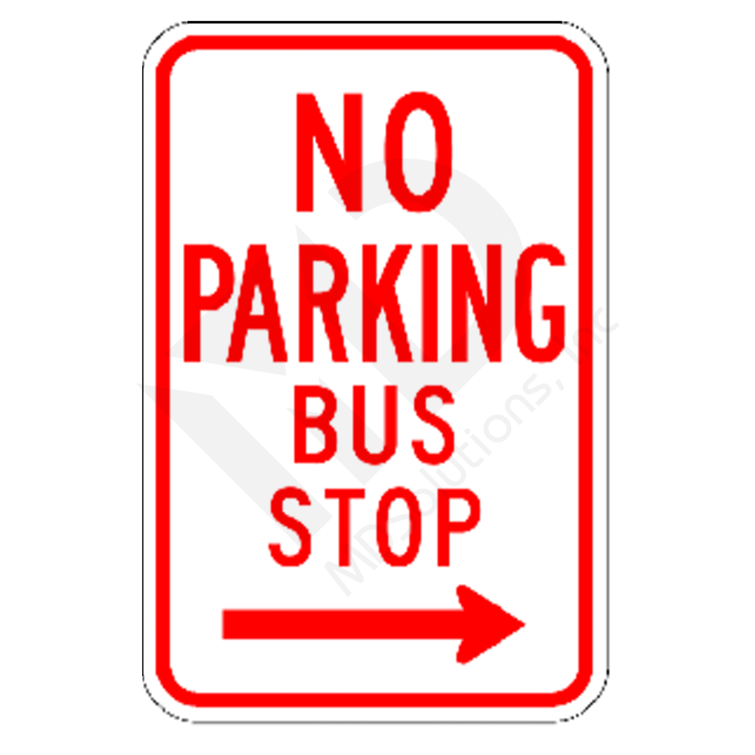 R7-7 No Parking Bus Stop Sign | MDSolutions