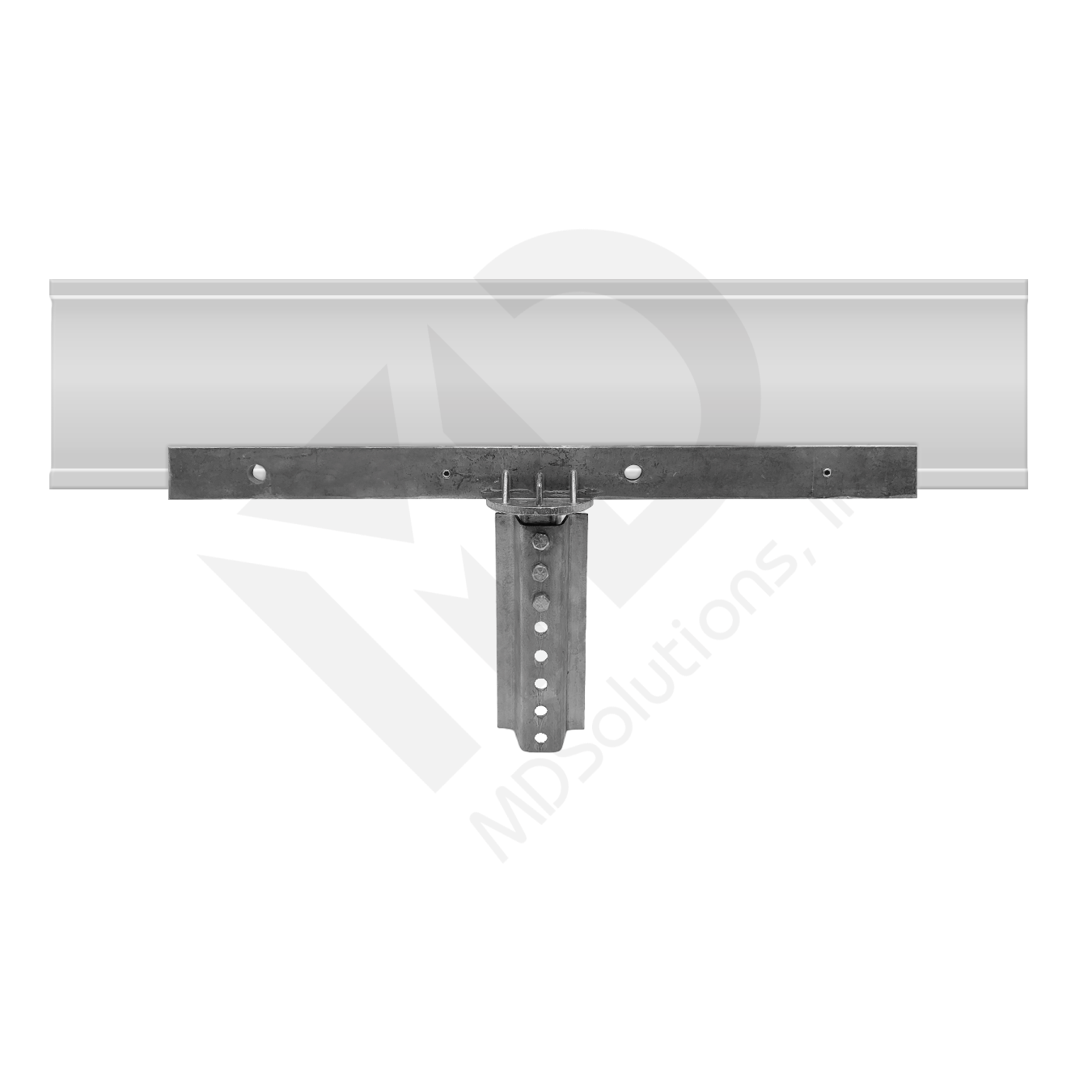 24" U-Channel 180 Degree Post Cap for Extruded Street Signs