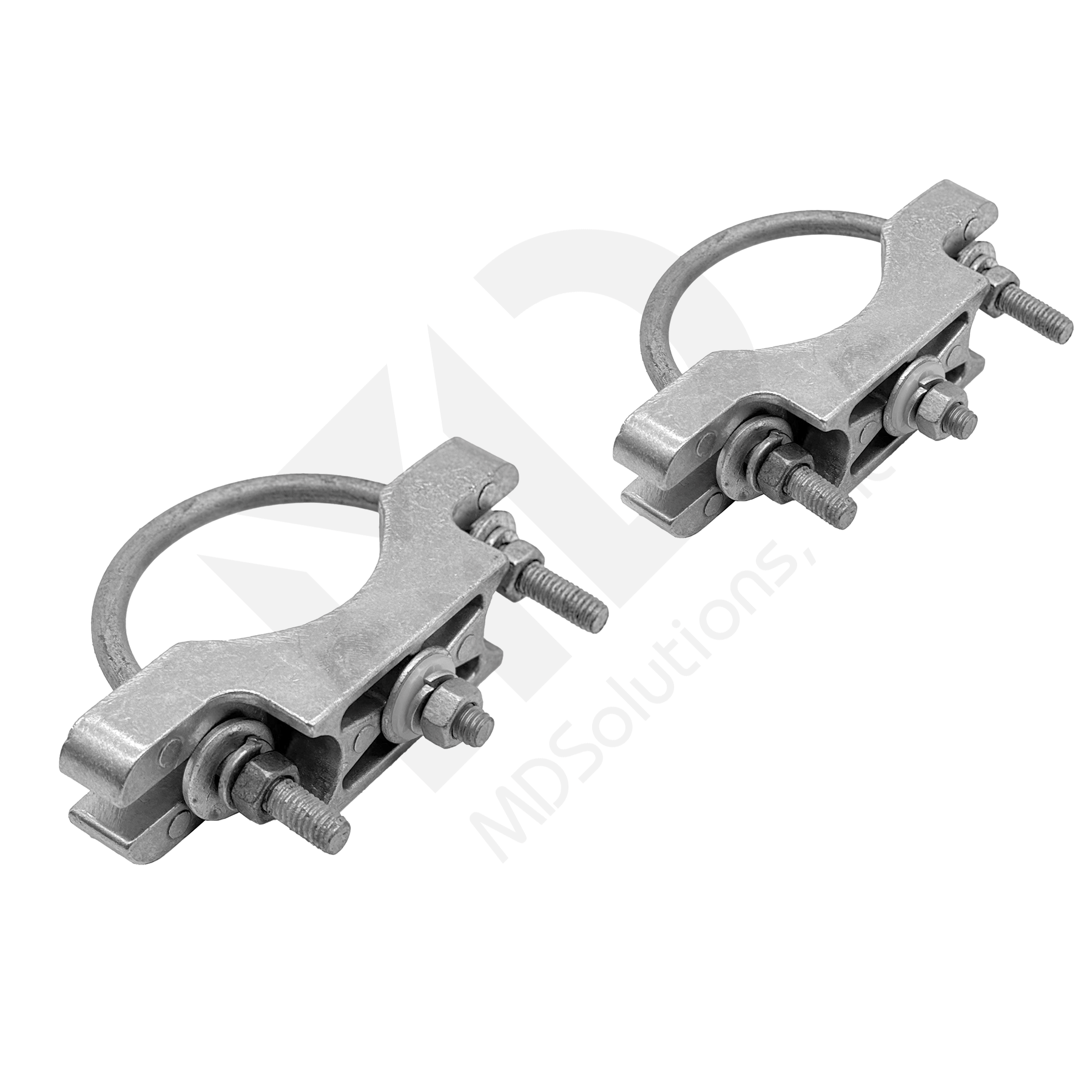 U Bolt Clamp for 2 7/8" OD Round Post- Set of 2 Clamps