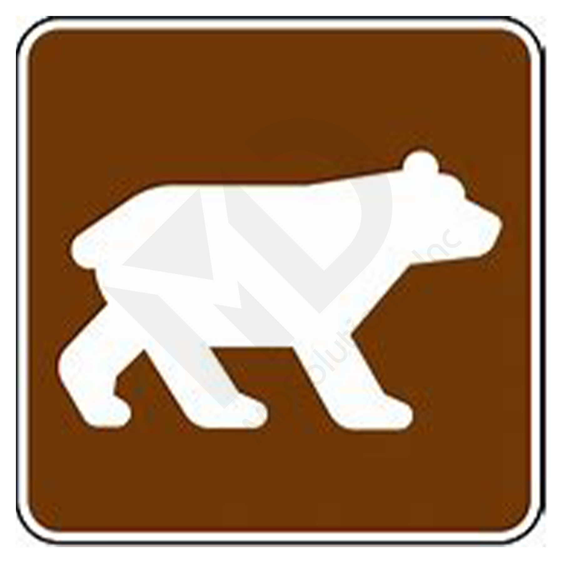Rs-012 Bear Viewing Area (Symbol) Sign