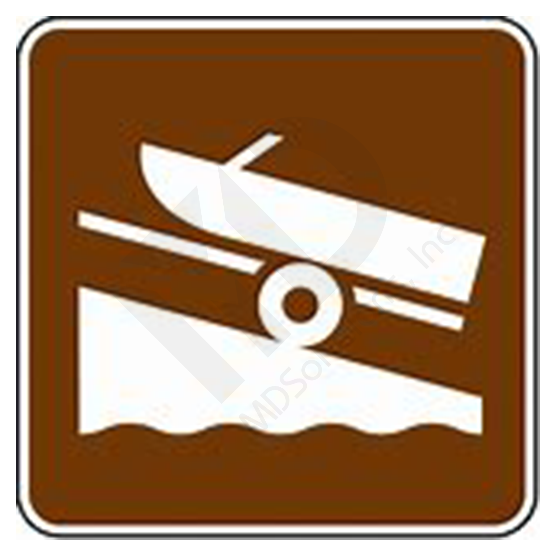 Rs-54 Boat Ramp (Symbol) Sign