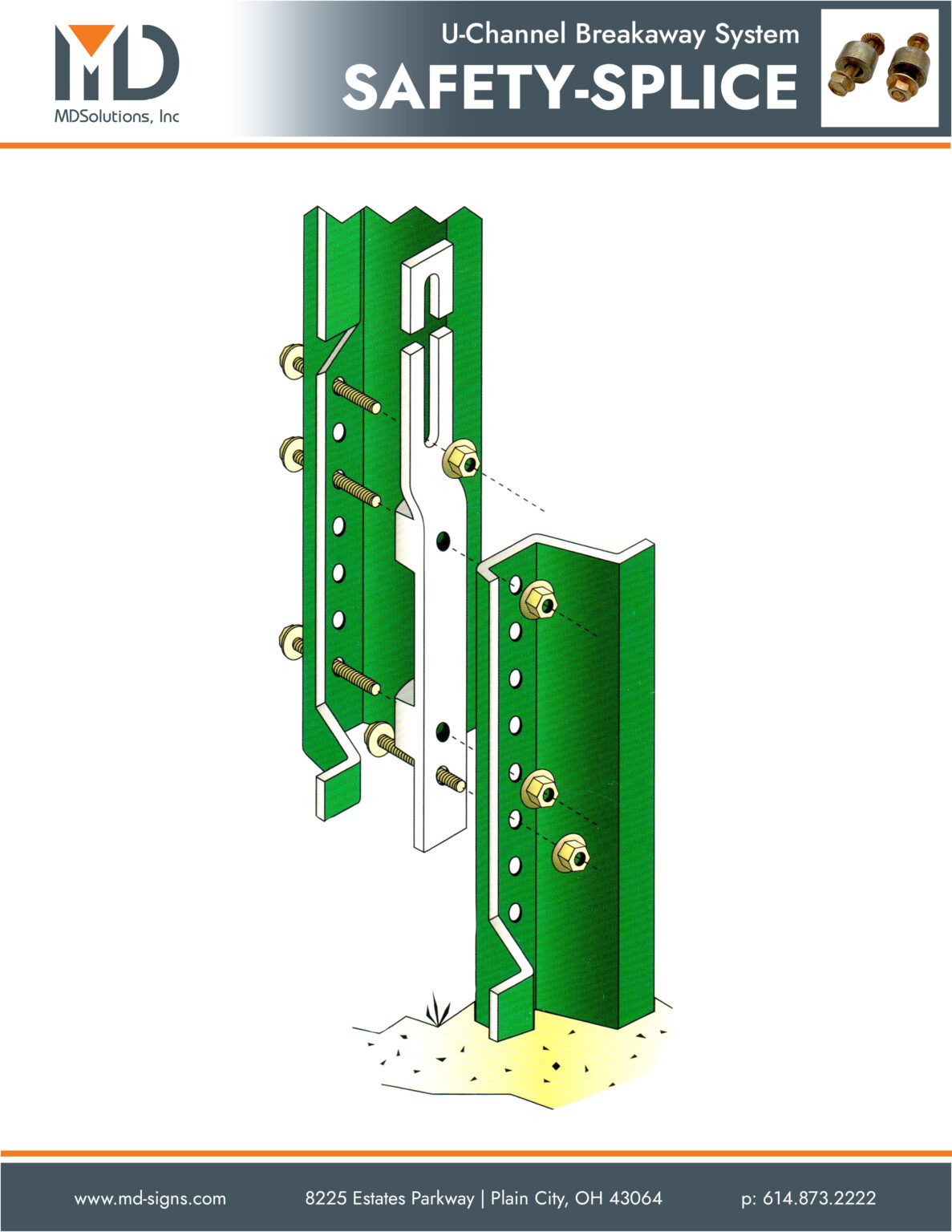 Safety-Splice System with Universal Retaining Strap
